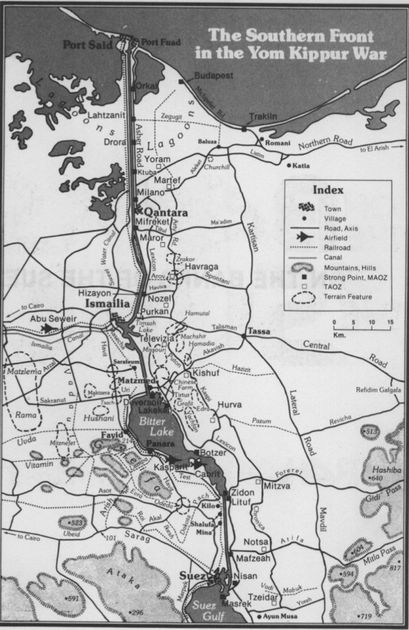 Yom Kippur War Map
