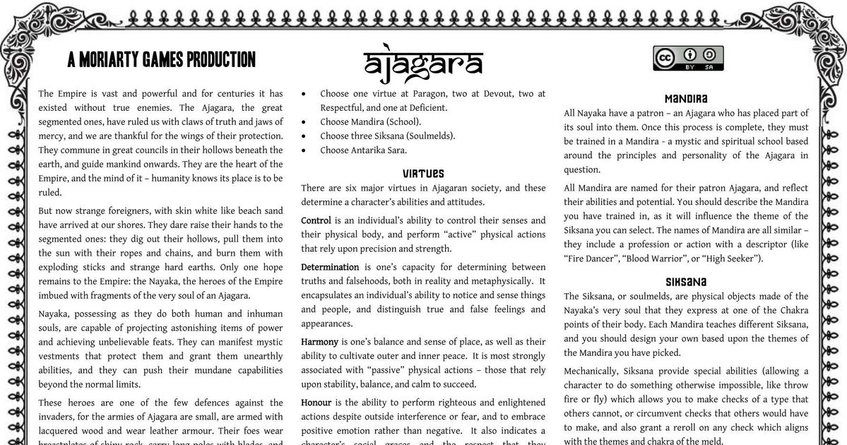 Ajagara | RPG Item | BoardGameGeek