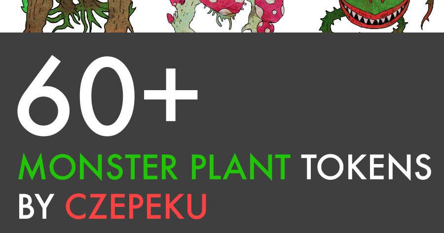 60+ Monster Plant Tokens | RPG Item | BoardGameGeek