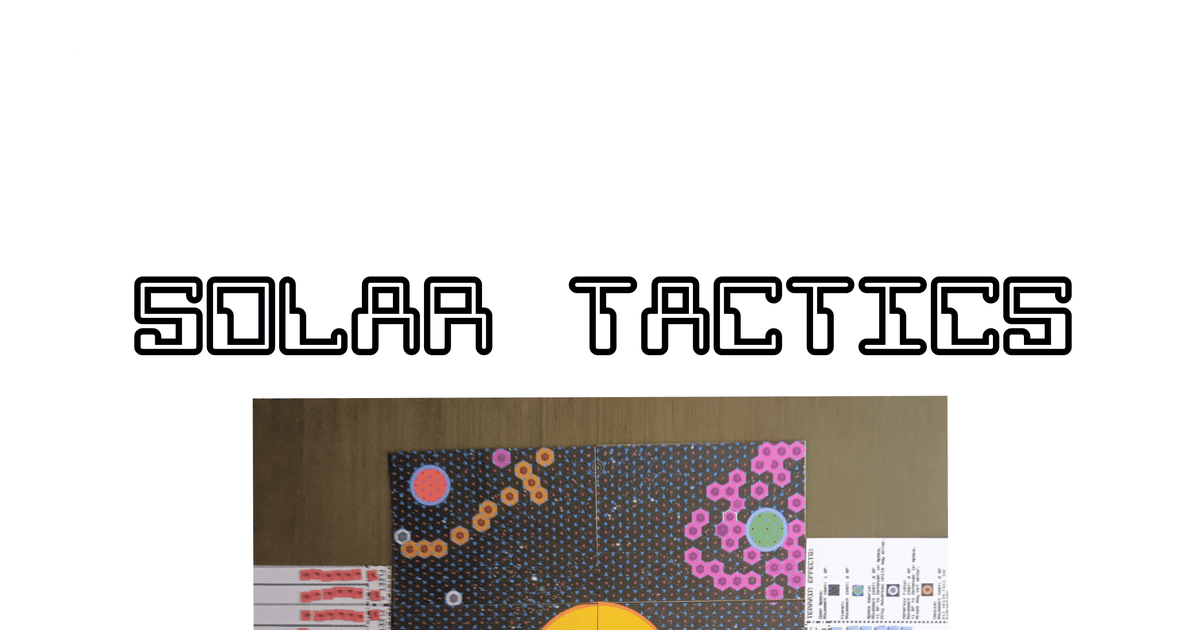 Solar Tactics | Board Game | BoardGameGeek