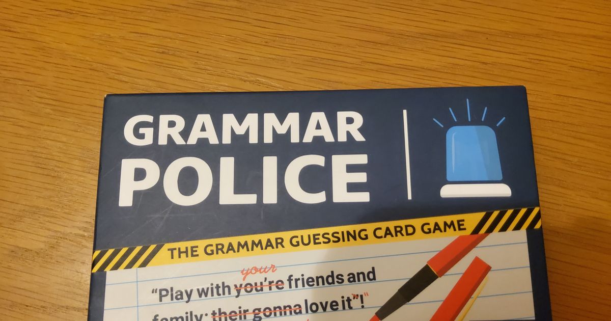 Grammar Police | Board Game | BoardGameGeek