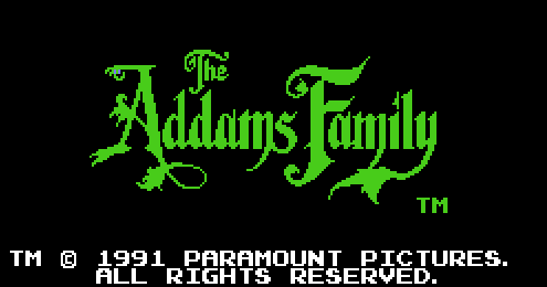 The Addams Family (NES) | Video Game | VideoGameGeek