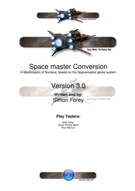 Spacemaster Conversion | RPG Item | RPGGeek