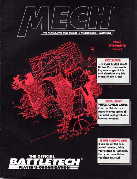 Mech (Volume 1, Issue 3 - 1991) | Issue | RPGGeek