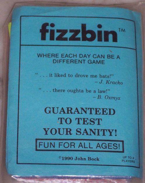 Fizzbin Rules | Fizzbin | BoardGameGeek