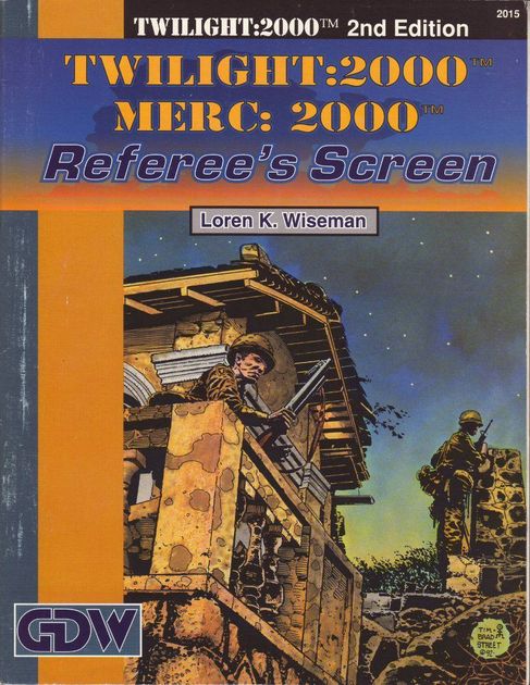 Twilight: 2000 / Merc: 2000 Referee's Screen | RPG Item | RPGGeek