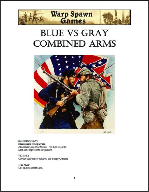 Blue vs Gray Combined Arms | Board Game | BoardGameGeek