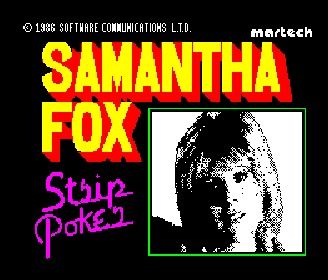 Samantha Fox Strip Poker | Video Game | VideoGameGeek