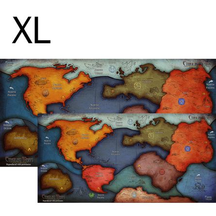 Cthulhu Wars: Oversized 3-5 Player Earth Map | Board Game Accessory ...