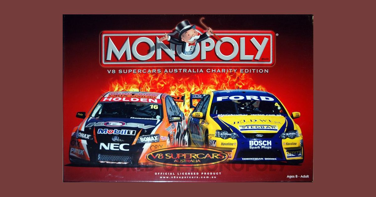 Monopoly: V8 Supercars Australia Charity Edition | Board Game | BoardGameGeek