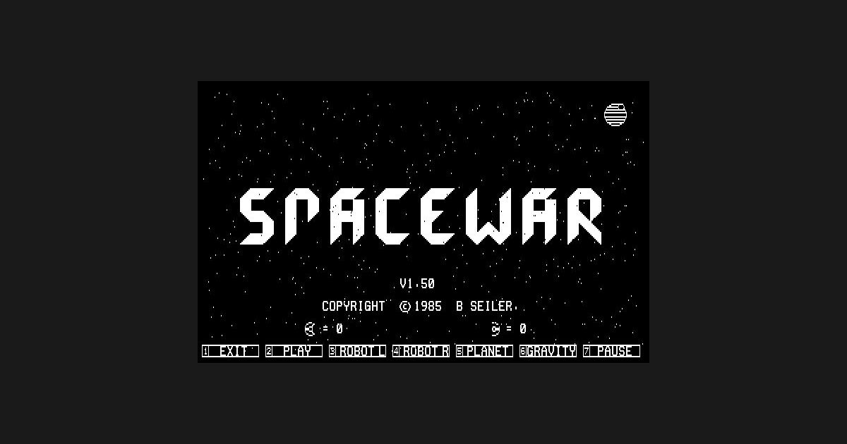 Spacewar! | Video Game | VideoGameGeek
