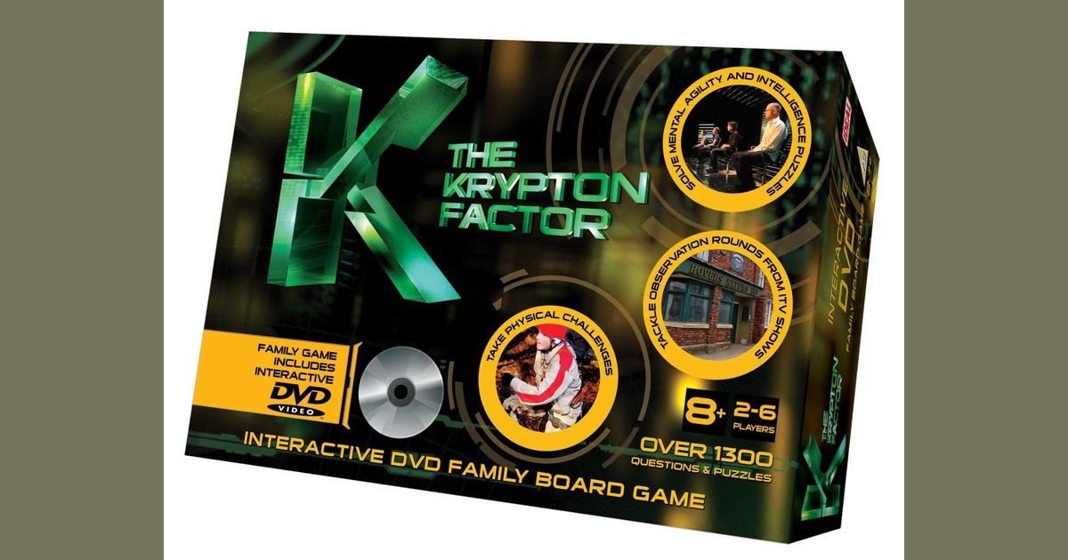 Krypton Factor Interactive DVD Family Board Game | Board Game ...