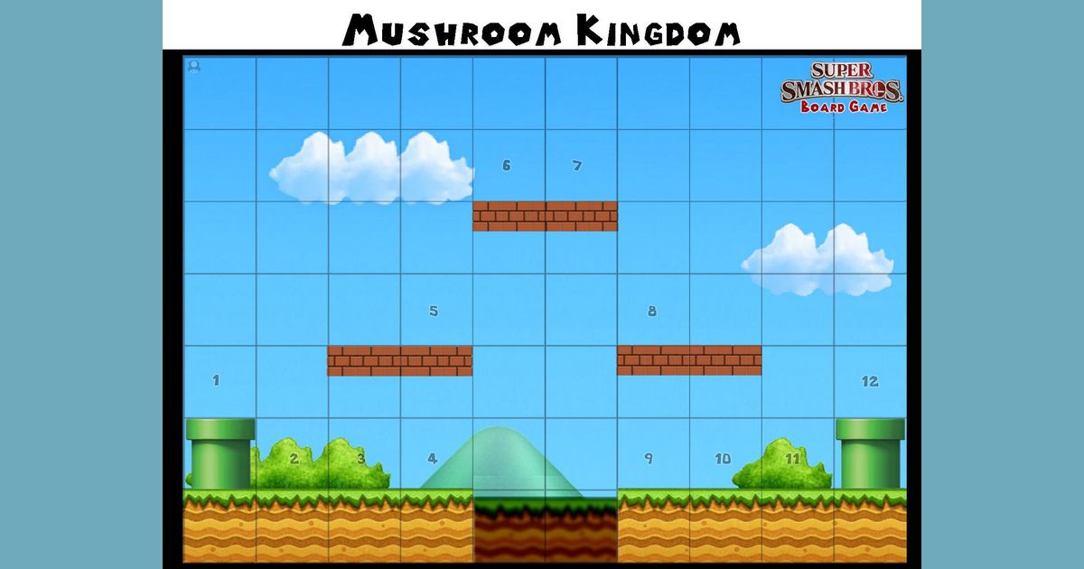 Mushroom Kingdom Stage and World Deck | Super Smash Bros Board Game!?! | BoardGameGeek