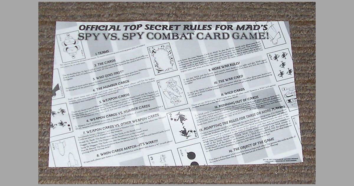 Spy vs. Spy Combat Card Game | Board Game | BoardGameGeek