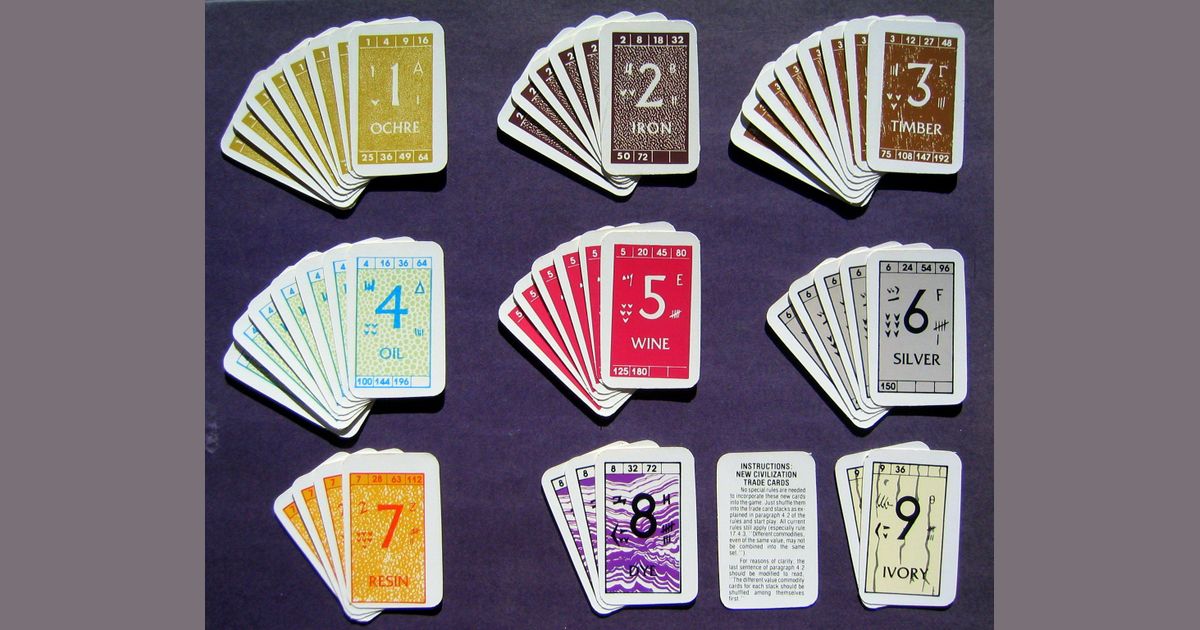 Civilization Expansion Trade Cards Set | Board Game | BoardGameGeek