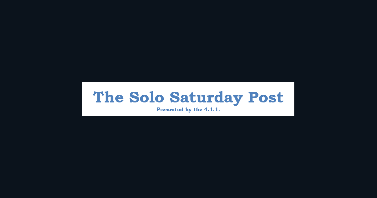 The Solo Saturday Post with Gil Hova (The Networks) | The Solo Saturday ...