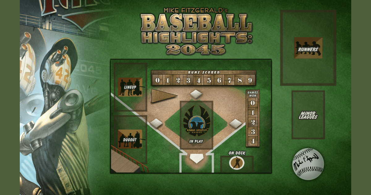 Baseball Highlights: 2045 – Single Player Play Mat | Board Game ...