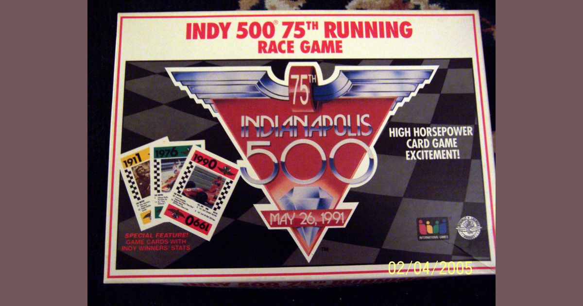Indy 500 75th Running Race Game | Board Game | BoardGameGeek