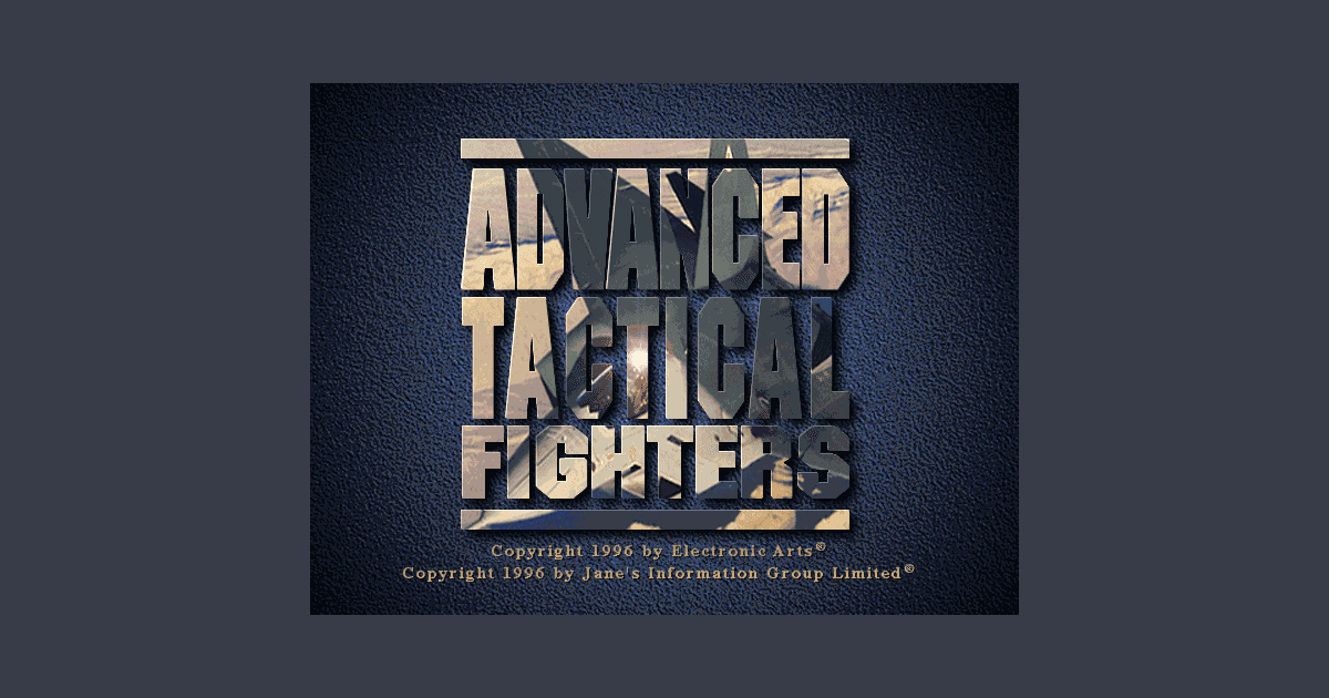 Jane's ATF | Video Game | VideoGameGeek