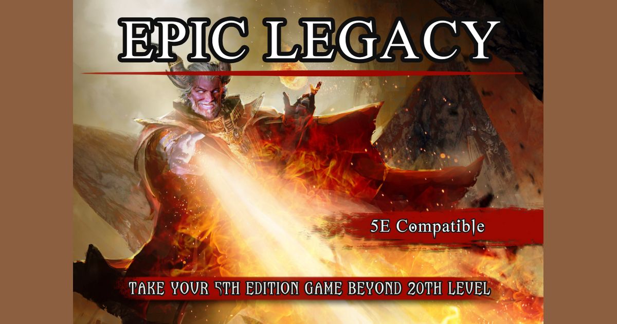 Epic Legacy Player's Guide | RPG Item | RPGGeek