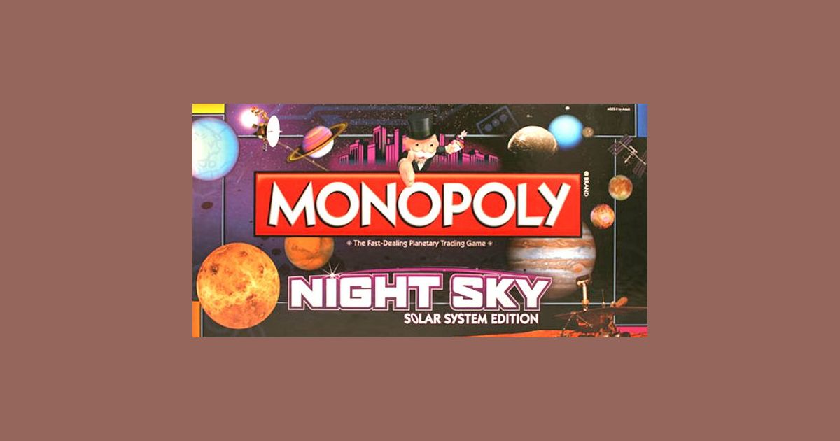 Monopoly: Night Sky Solar System Edition | Board Game | BoardGameGeek