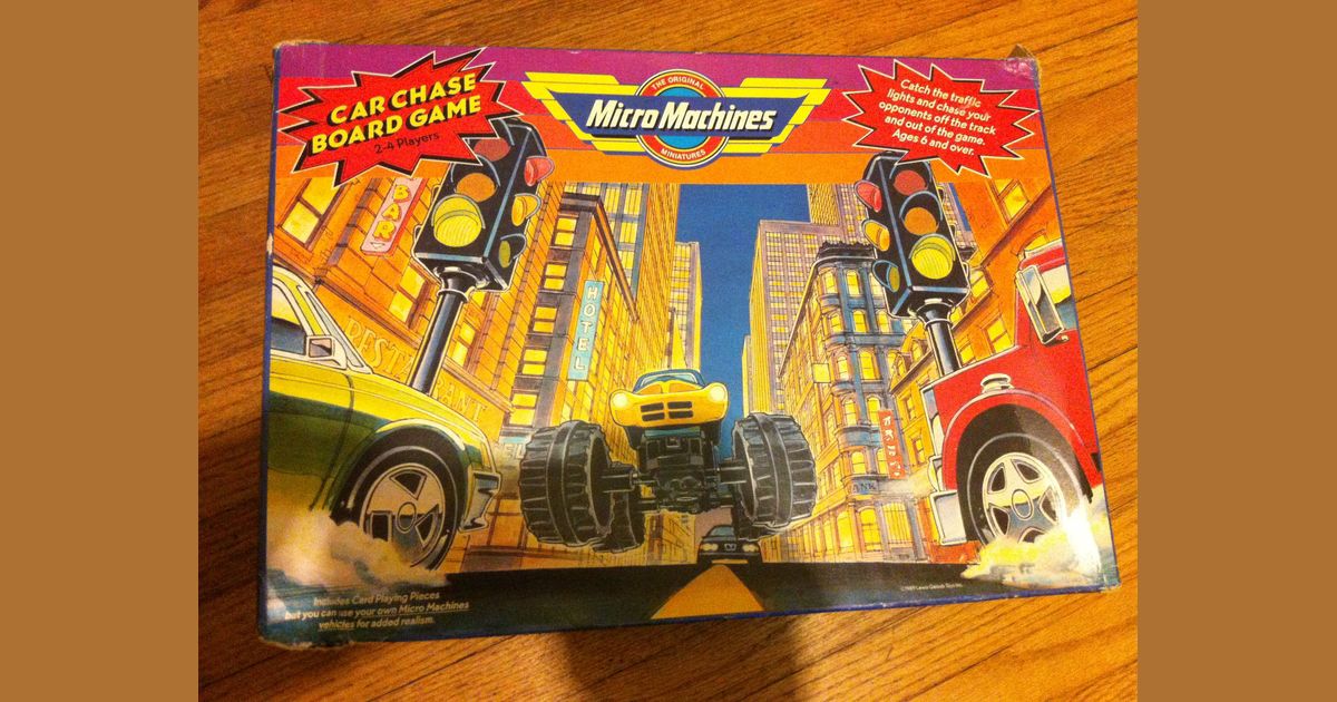 Micro Machines Car Chase Board Game | Board Game | BoardGameGeek