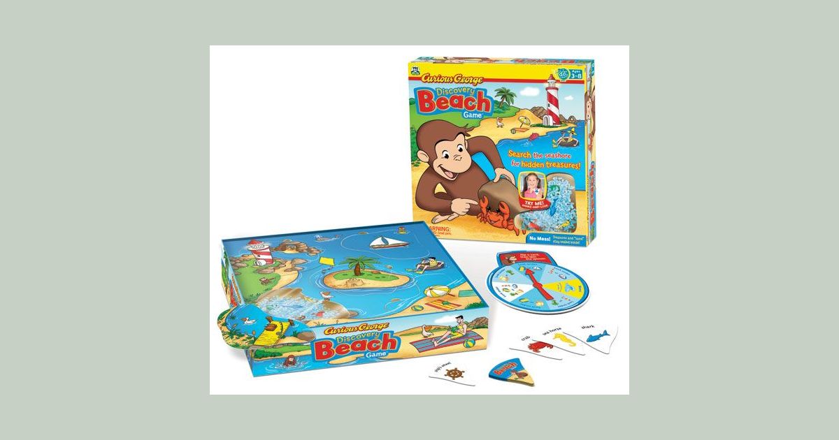 Curious George: Discovery Beach Game | Board Game | BoardGameGeek