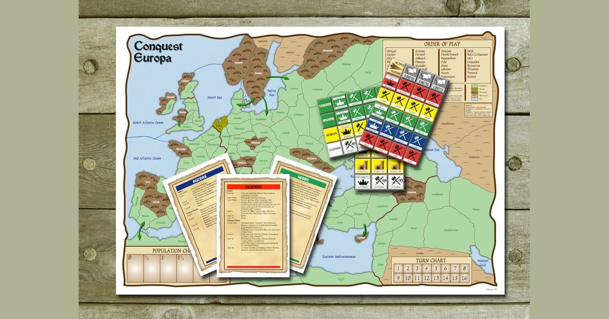 Conquest Europa | Board Game | BoardGameGeek