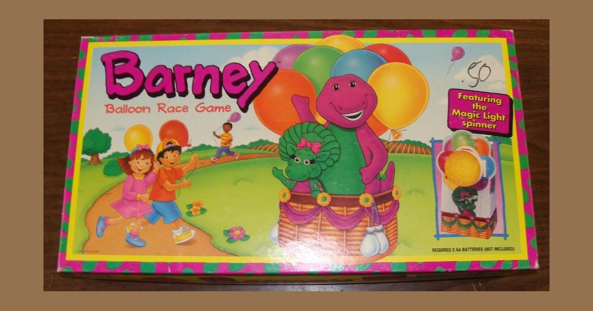 Barney Balloon Race Game | Board Game | BoardGameGeek