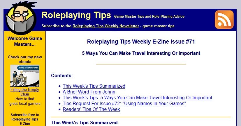 Roleplaying Tips (Issue 71) | Issue | RPGGeek