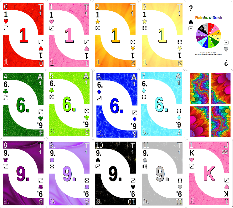 Rainbow Deck - a cardgame system | BoardGameGeek | BoardGameGeek