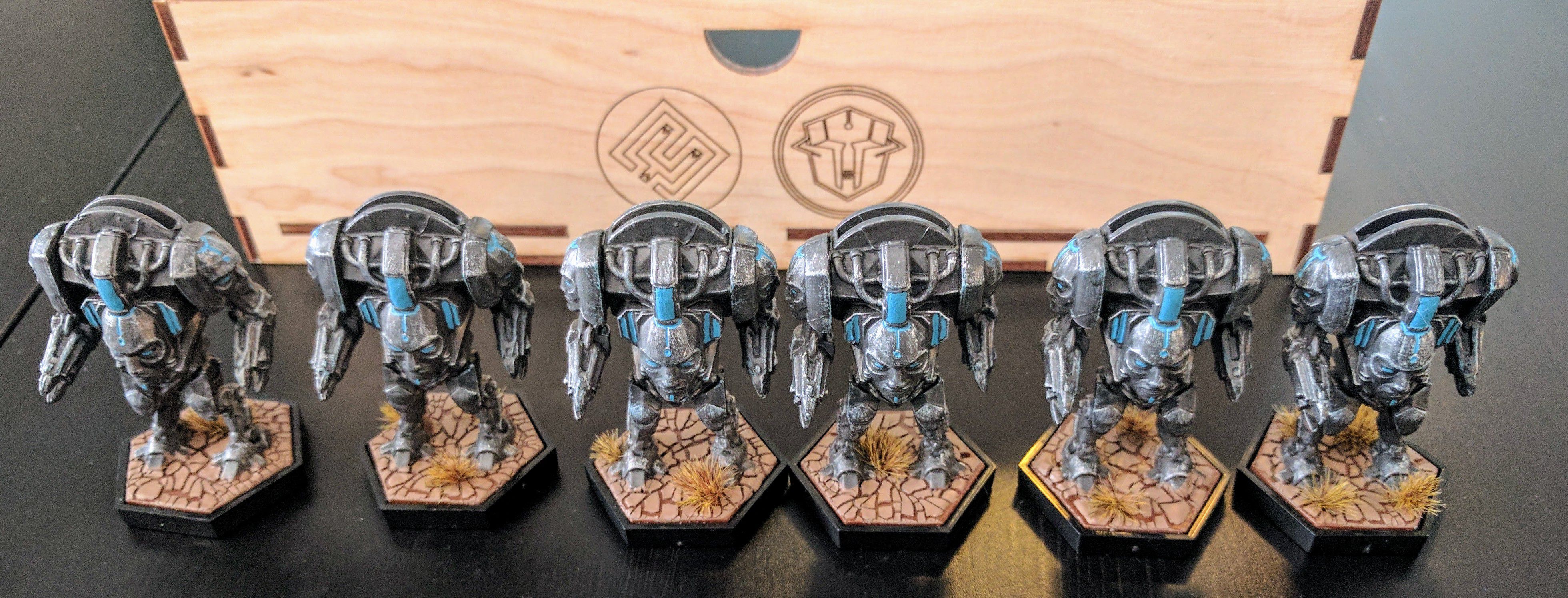 SpecularRain's painted exosuits | Anachrony | BoardGameGeek