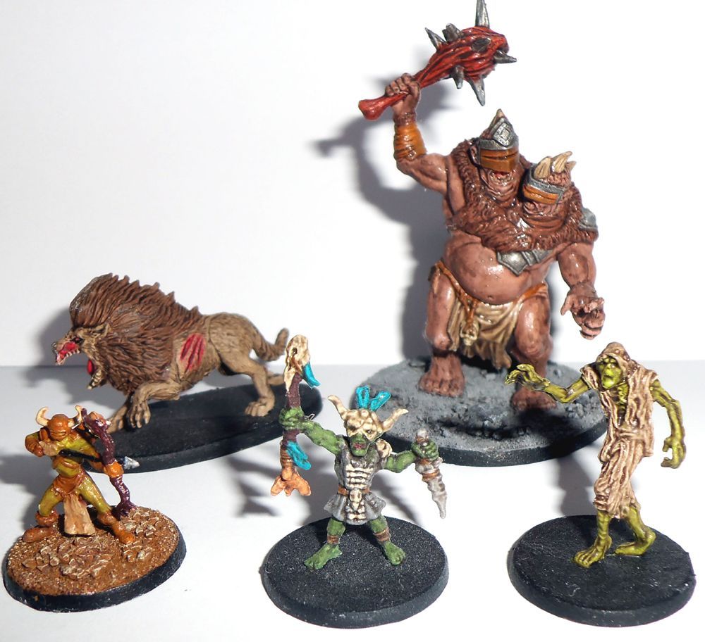Descent monsters painted so far | College was HOW many years ago ...