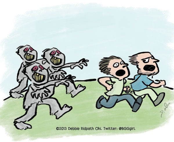 Cartoon Caption Contest (Nov.5/2013): Zombie Chase | BoardGameGeek ...