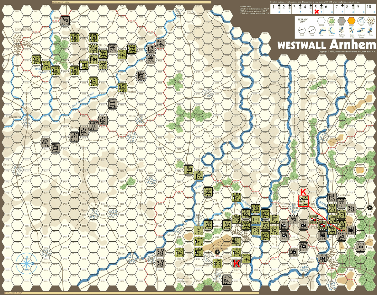 Historical Situation Depiction using SPI "Arnhem" | Wargames ...