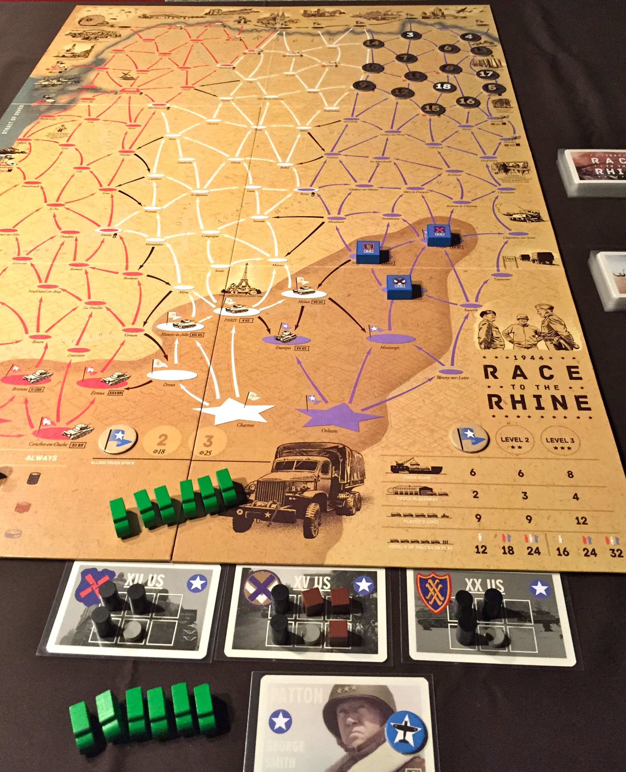 Patton's Blitzkrieg to the Rhine | 1944: Race to the Rhine | BoardGameGeek