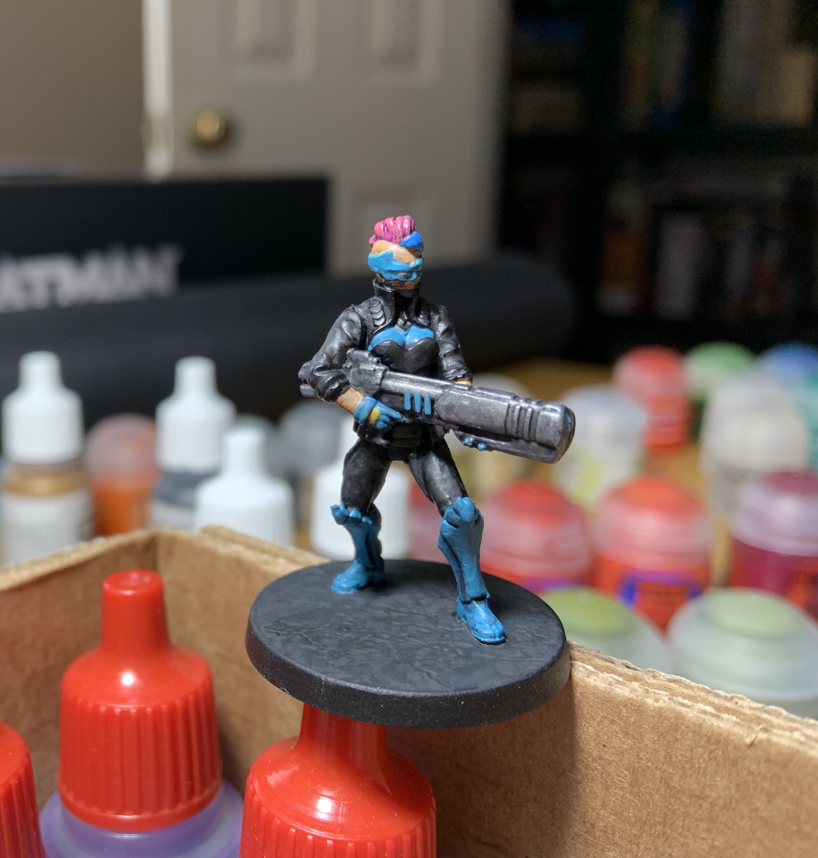 First hero painted. | Batman: Gotham City Chronicles | BoardGameGeek
