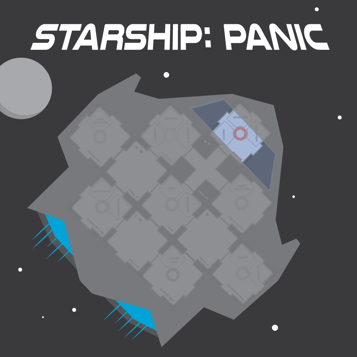 Free PnP Game - Starship: Panic, a co-operative game for 1-7 players ...