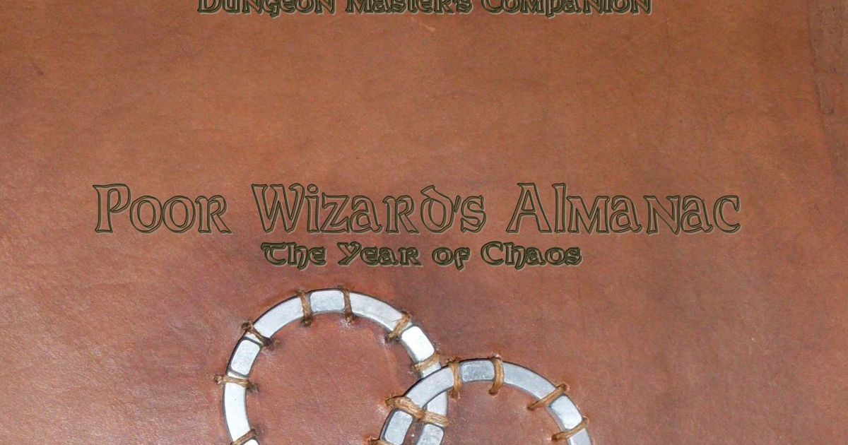 Poor Wizard's Almanac: The Year of Chaos | RPG Item | RPGGeek