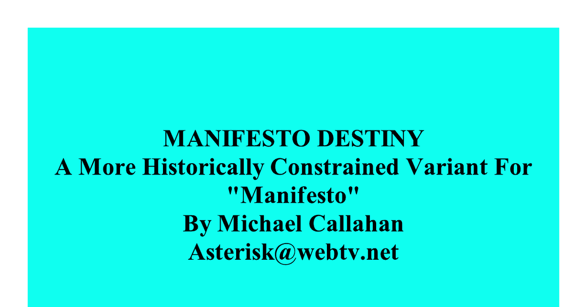 Manifesto Destiny | Board Game | BoardGameGeek