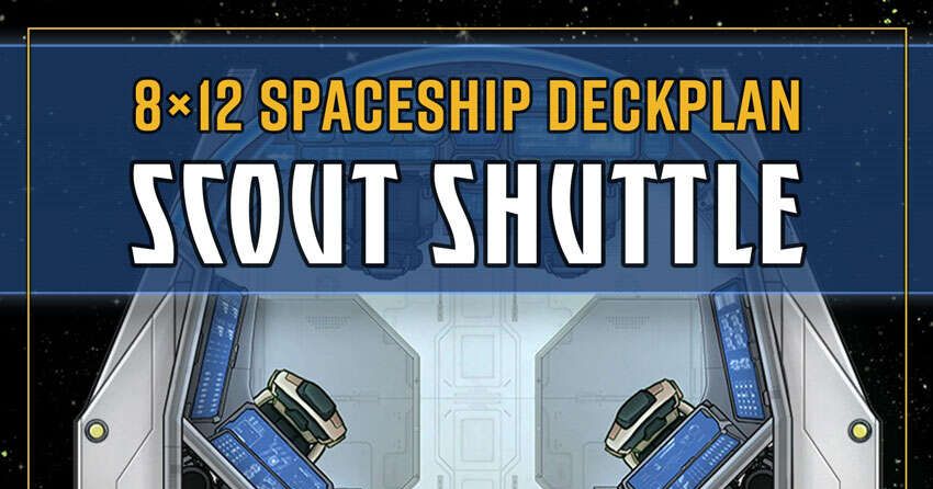 Starship Deckplan: Scout Shuttle | RPG Item | BoardGameGeek