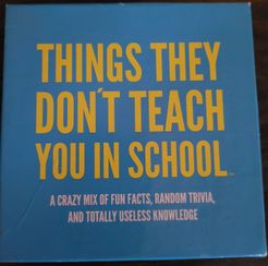 Things They Don't Teach You in School | Board Game | BoardGameGeek
