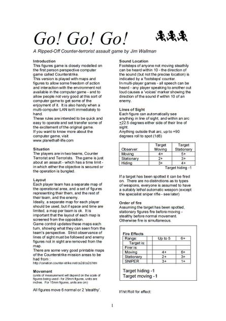 Rules PDF | Go! Go! Go!