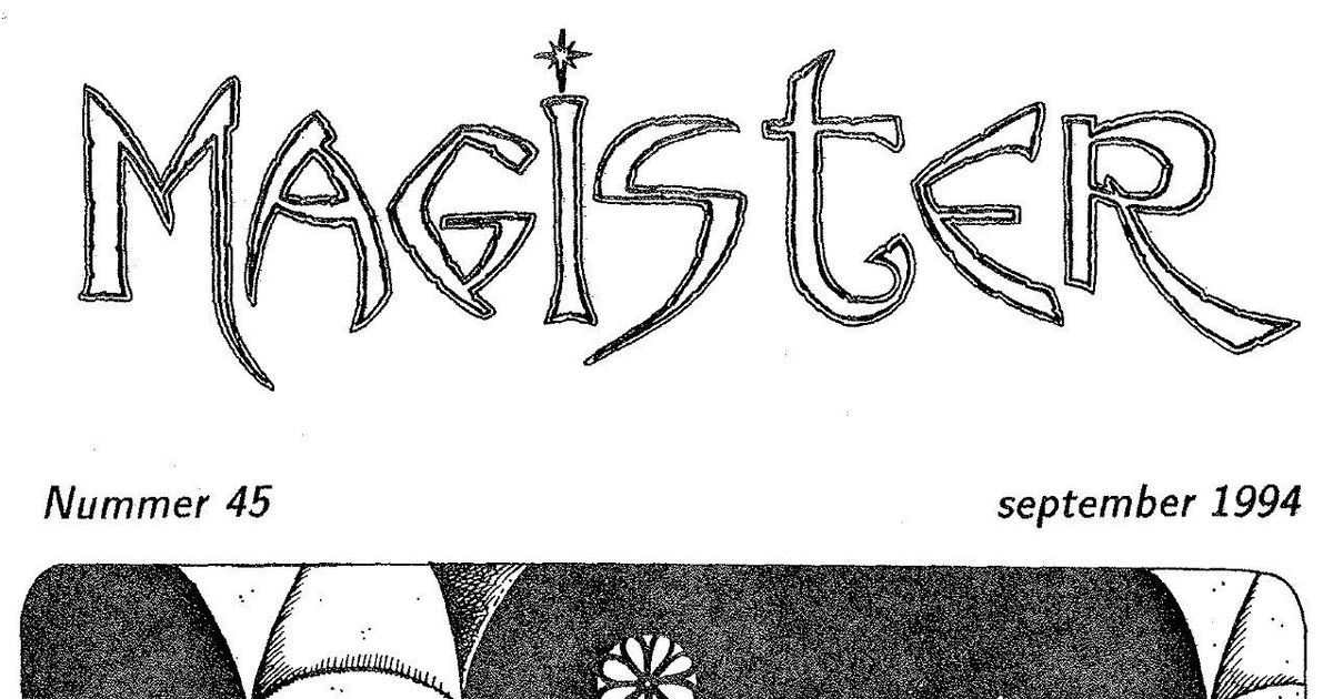 Magister (Issue 45 - Sep 1994) | Issue | RPGGeek