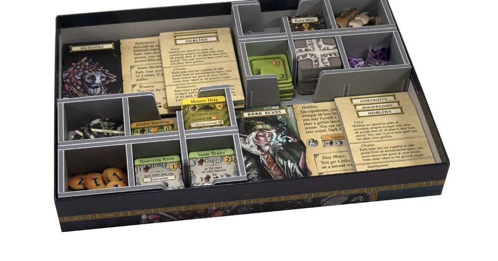 Caverna: The Forgotten Folk – Folded Space Insert | Board Game Accessory | BoardGameGeek