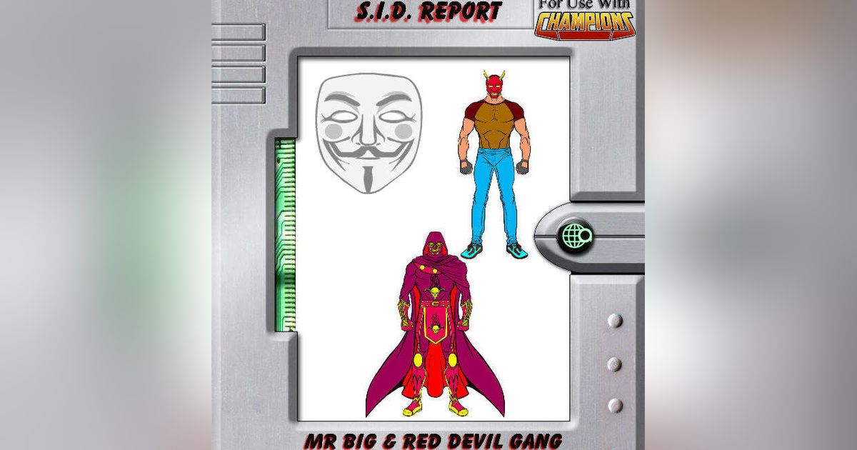 S.I.D. Bulletin: Mr Big & Red Devil Gang | RPG Item | RPGGeek