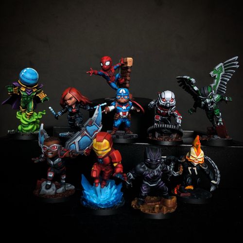 Marvel United - Painted Miniatures - Group Shot - 5/11/23 | Marvel United