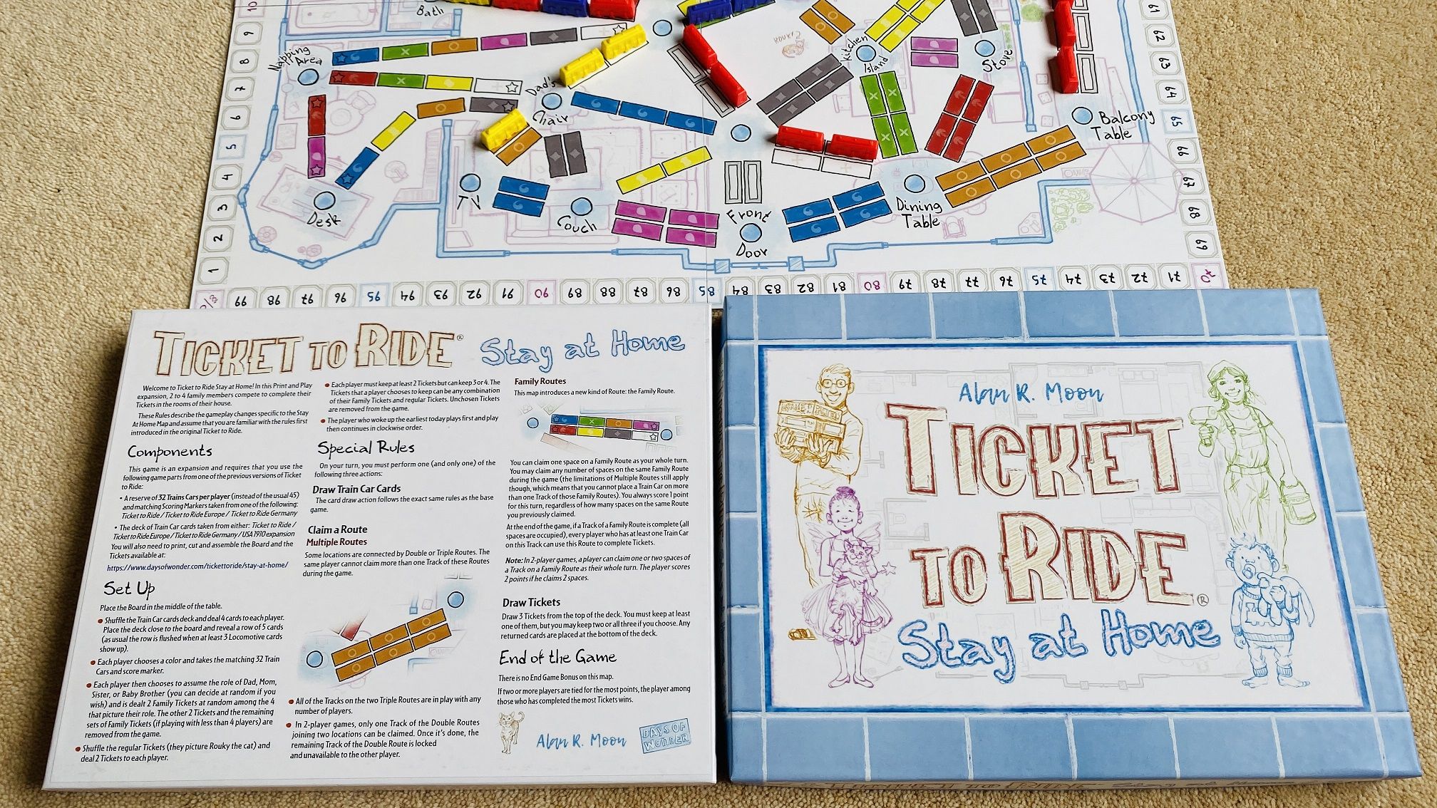 My boxed version of the game | Ticket to Ride: Stay at Home