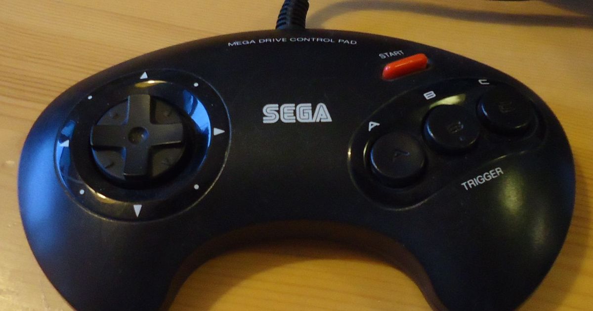 Genesis 3 Button Controller | Video Game Hardware | VideoGameGeek