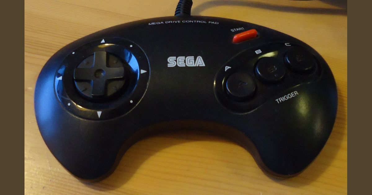 Genesis 3 Button Controller | Video Game Hardware | VideoGameGeek